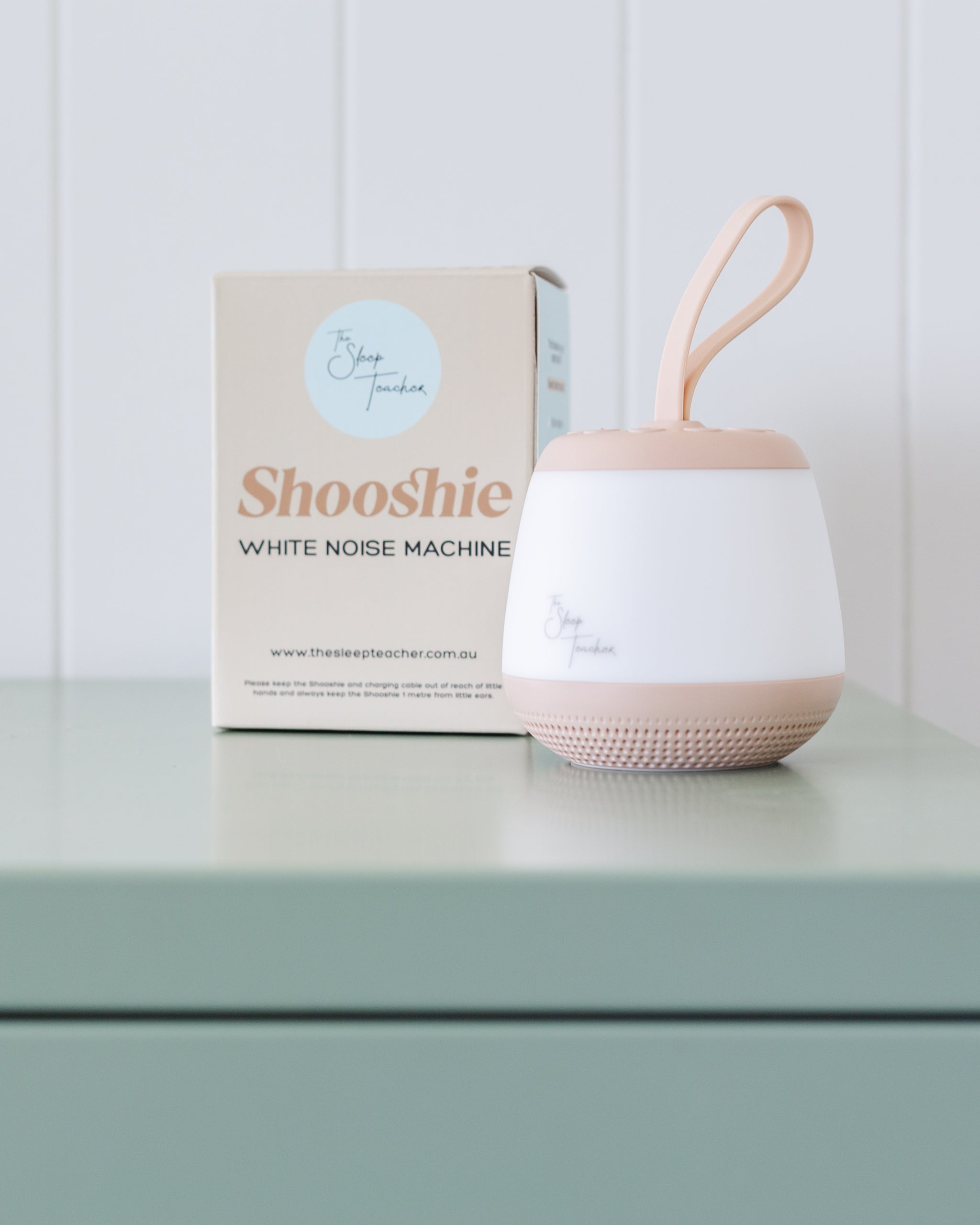Shooshie portable white noise machine and night light – The Sleep Teacher